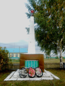 Обелиск павшим воинам-землякам в годы Великой Отечественной войны, 1941-1945 гг. (Republic of Tatarstan, Buinskiy rayon, derevnya Koshki-Tenyakovo), anıt, heykel  Tataristan'dan