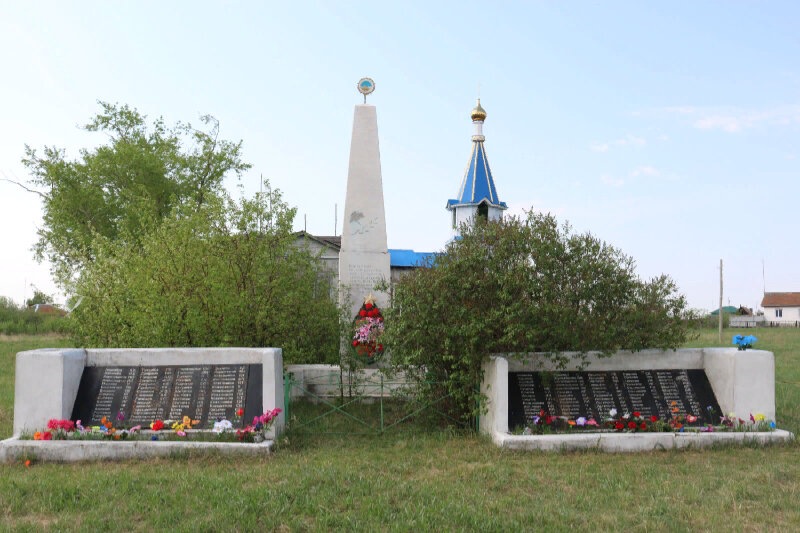 Anıt, heykel Обелиск воинам-односельчанам, Çeliabinskaya oblastı, foto