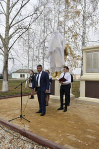 Воинам-землякам, погибшим в годы Великой Отечественной войны (Lipetsk Region, Dobrinskiy rayon, Mazeyskiy selsovet, derevnya Soshki-Krivki), anıt, heykel  Lipetskaya oblastından