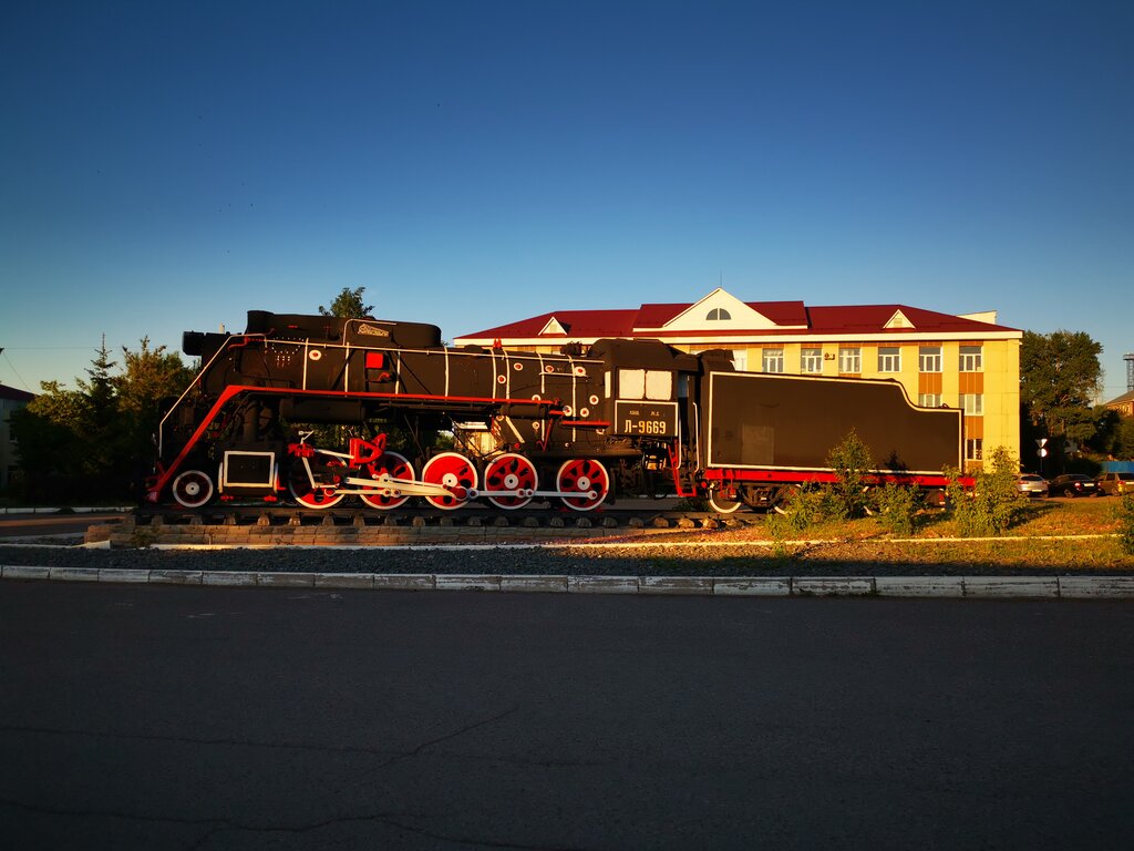 Teknoloji anıtı Паровоз Л-9669, Bügülme, foto