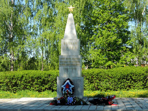 Павшим в Великой Отечественной войне (Moscow Region, Stupino City District, Meshcherino Village), anıt, heykel  Moskova ve Moskovskaya oblastından