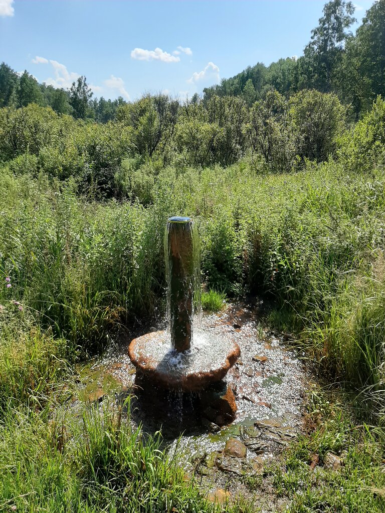 Pınar, çay Spring, stream, Kemerovo, foto