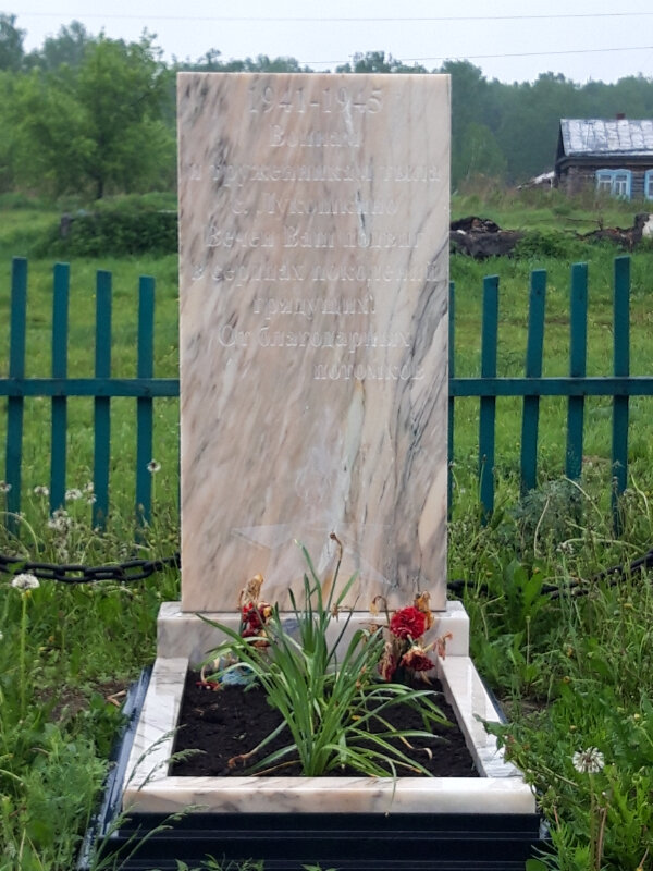 Anıt, heykel Обелиск воинам-односельчанам, павшим в 1941-1945, , foto