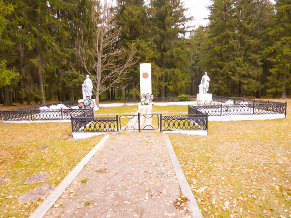 Anıt, heykel Жертвам фашизма - мирным жителям, замученным немецко-фашистскими захватчиками, Brianskaya oblastı, foto