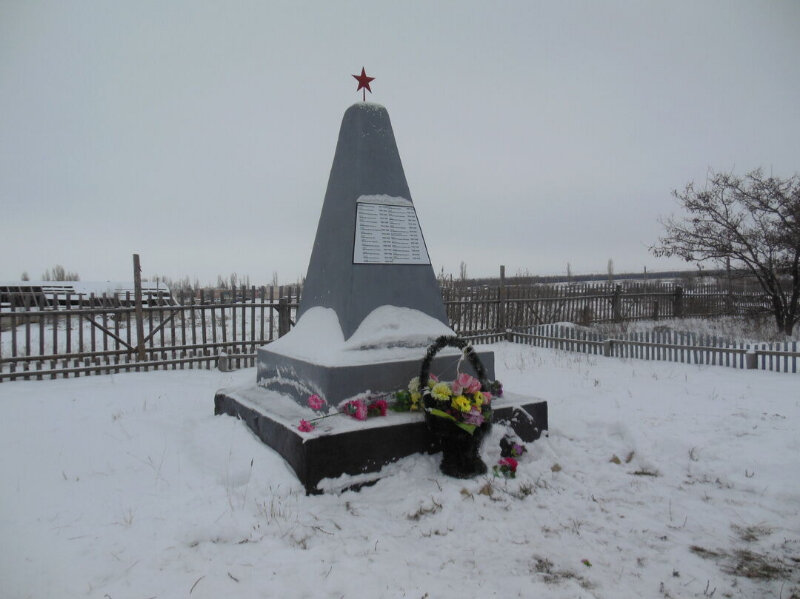 Anıt, heykel Братская могила советских воинов, погибших в период Сталинградской битвы, Volgogradskaya oblastı, foto