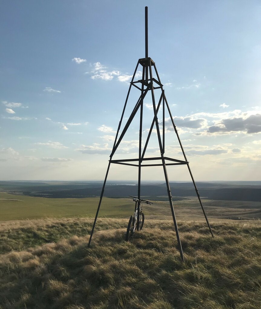 Dağ zirvesi Гора Крутая, Orenburgskaya oblastı, foto