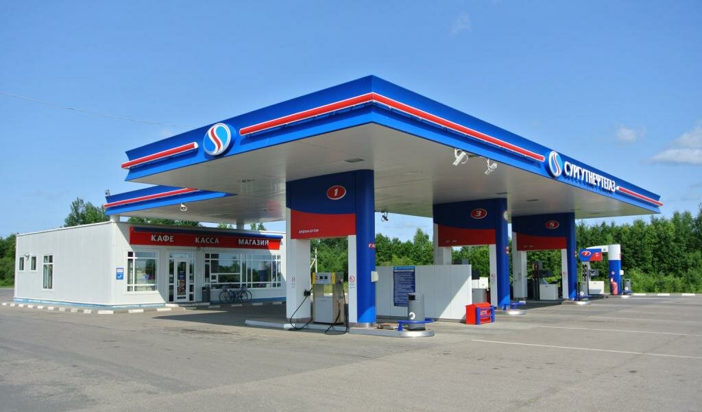Benzin istasyonu Pskovnefteprodukt, Pskovskaya oblastı, foto