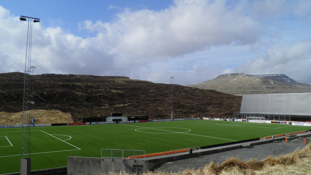 Stadyum Runavík Stadium, Faroe Adaları, foto