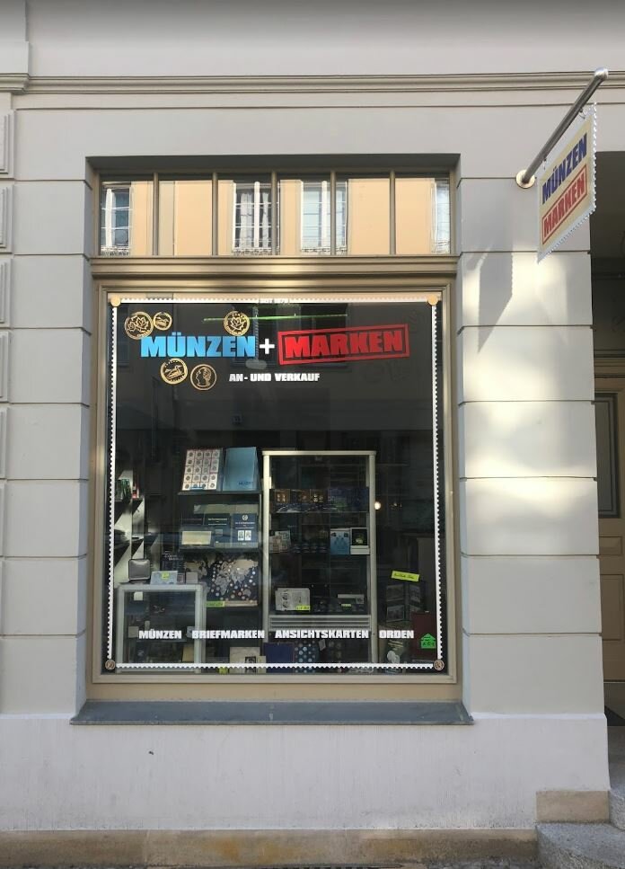 Nümismatik dükkanları Wolfgang Hadersbeck Briefmarken- und Münzhandel, Potsdam, foto