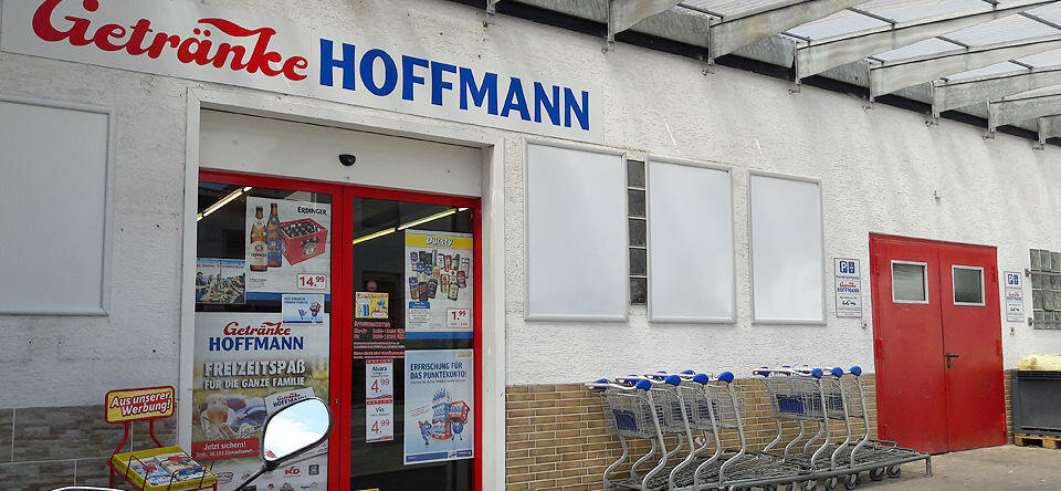 Bira dükkanı Getränke Hoffmann, Hesse, foto