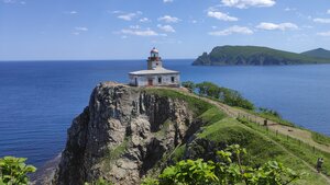 Turistik yerler Маяк Балюзек, Primoriye, foto