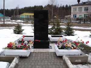 Ратным и трудовым подвигам земляков в Великой Отечественной войне 1941-1945 гг. (Vologda Region, Babayevskiy munitsipalny okrug, derevnya Saninskaya), anıt, heykel  Vologodskaya oblastından