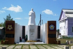 Anıt, heykel Павшим на полях сражений, Buriatya, foto