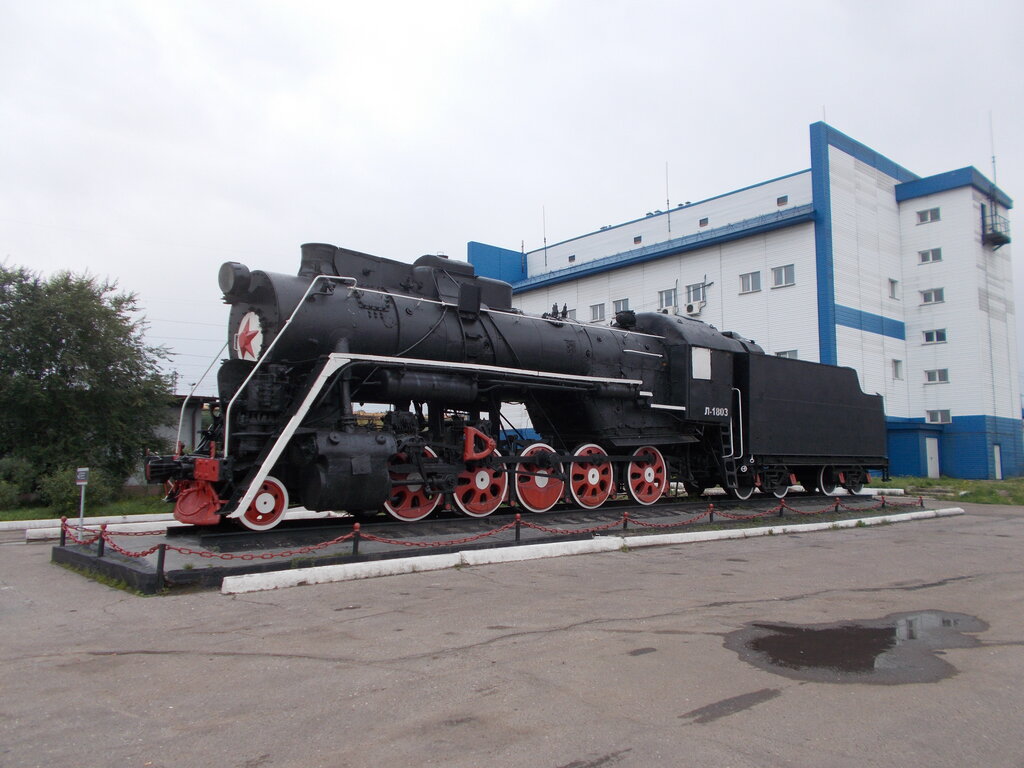 Teknoloji anıtı Паровоз Л-1183, Cheremkhovo, foto