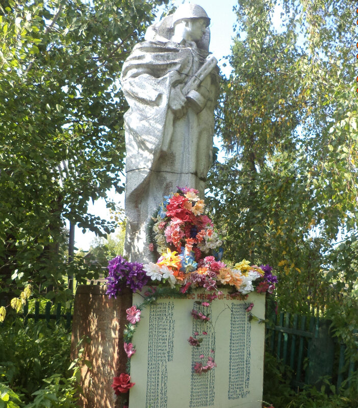 Anıt, heykel Участникам Великой Отечественной войны, Komi, foto