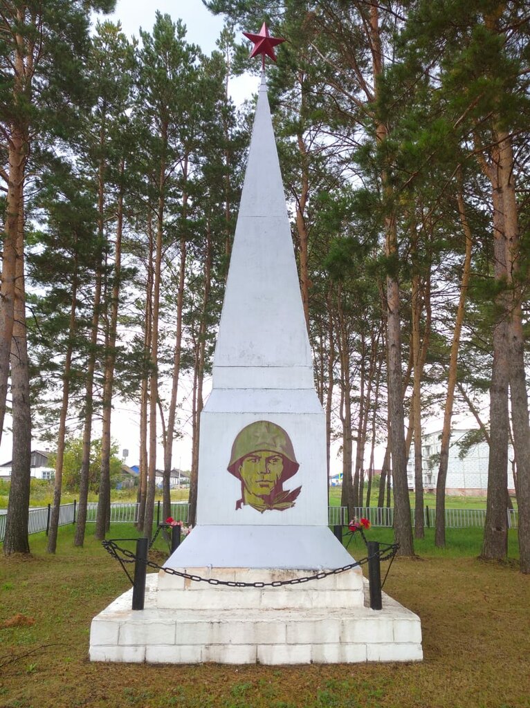 Anıt, heykel Воинам-землякам, Omskaya oblastı, foto