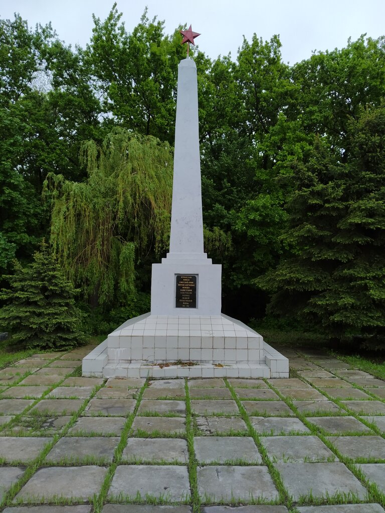 Anıt, heykel Братская могила, Donetsk Bölgesi, foto