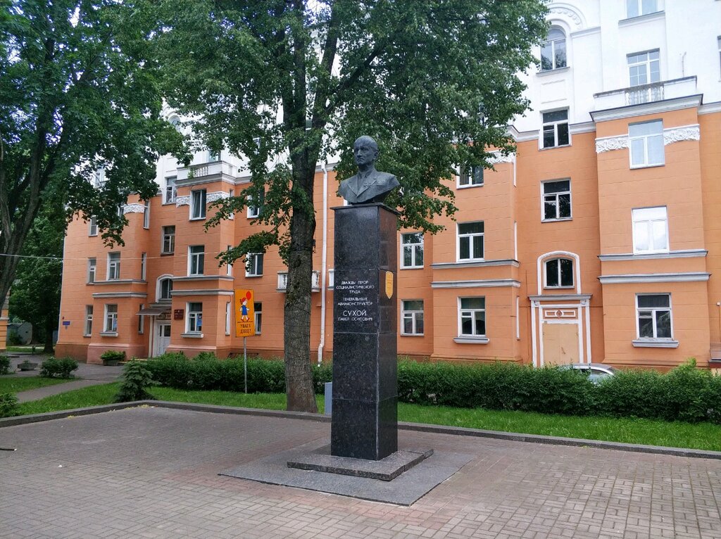 Anıt, heykel П.О. Сухой, Gomel, foto