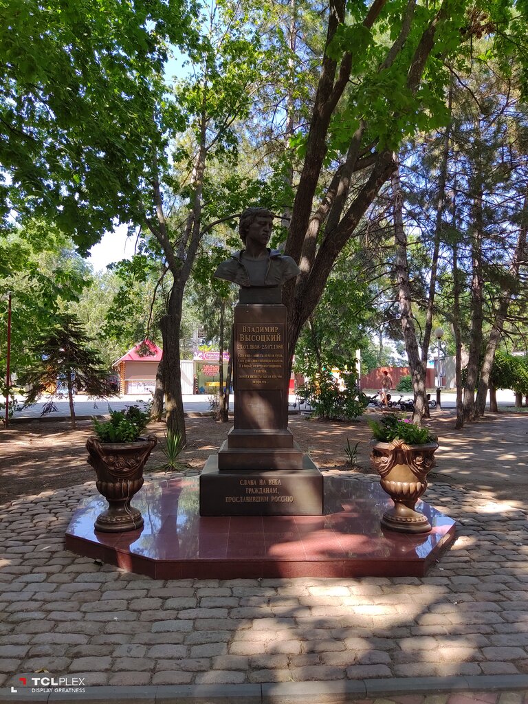 Anıt, heykel Бард Высоцкий Владимир Семёнович, 1938 - 1980, Yeysk, foto