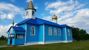 Church of the Intercession of Our Lady (Bresckaja voblasć, Biarozawski District, Signievicki Rural Council, agragaradok Raviacichy, Partyzanskaja vulica), ortodoks kiliseleri  Brestskaya oblastından