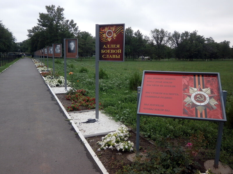 Anıt, heykel Аллея боевой славы, Rostovskaya oblastı, foto