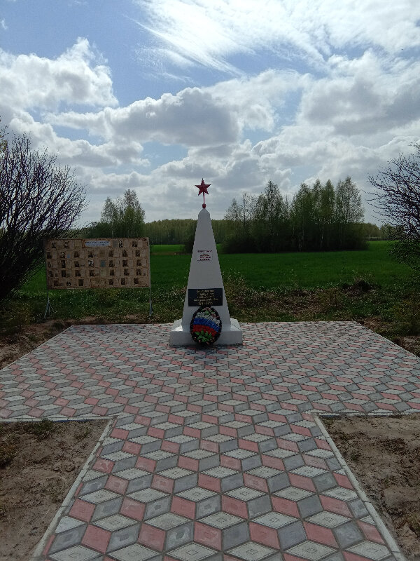 Anıt, heykel Обелиск воинам, погибшим в годы Великой Отечественной войны, Nijegorodskaya oblastı, foto