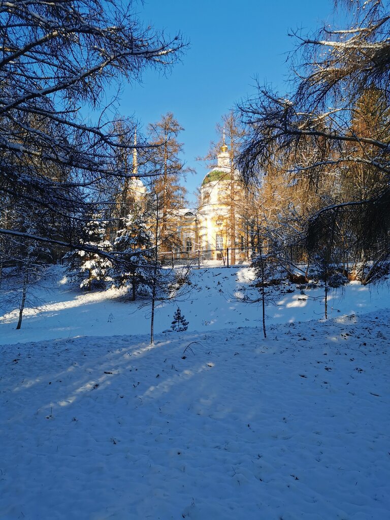 Şapel, haç anıtı Купальня, Moskova ve Moskovskaya oblastı, foto