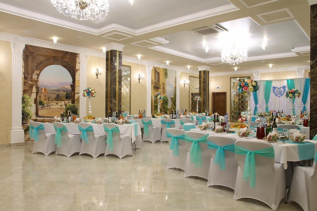 Düğün, toplantı salonu kafe Apel'sin, Donskoy, foto