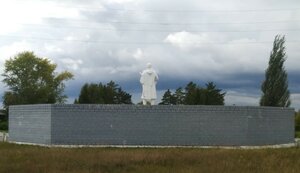 Мемориал Славы погибшим в годы Великой Отечественной войне (Shkolnaya ulitsa No:19, selo Khomutinka), anıt, heykel  Omskaya oblastından