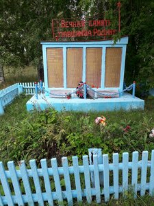 Павшим за Родину в годы Великой Отечественной войны (Sverdlovsk Region, Achitskiy munitsipalny okrug, derevnya Verkh-Tisa, Tsentralnaya ulitsa), anıt, heykel  Sverdlovskaya oblastından