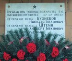 Памяти старшего сержанта внутренней службы Кузнецова Николая Ивановича (Gubkina Avenue No:1/2), anıt levhası, anıt taş  Omsk'tan