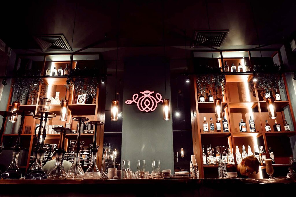 Nargile kafeler Granat lounge, Moskova, foto