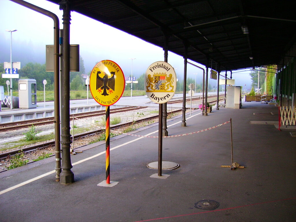 Tren istasyonu Bayerisch Eisenstein, Bavyera, foto