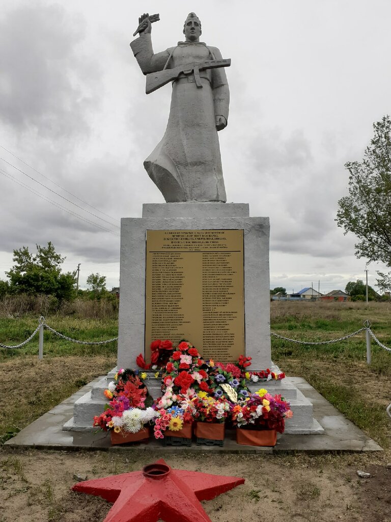 Anıt, heykel Мемориальный комплекс воинам-землякам, погибшим в Великой Отечественной войне, Omskaya oblastı, foto
