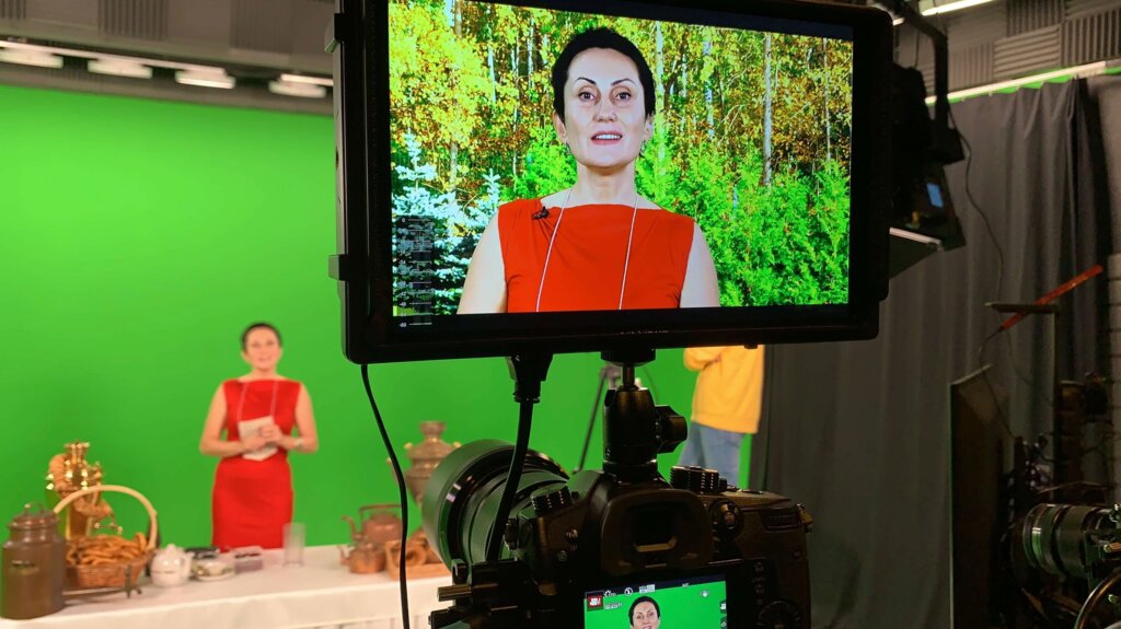 Video stüdyo ve çekim hizmetleri Chromakey B-Studio, Moskova, foto