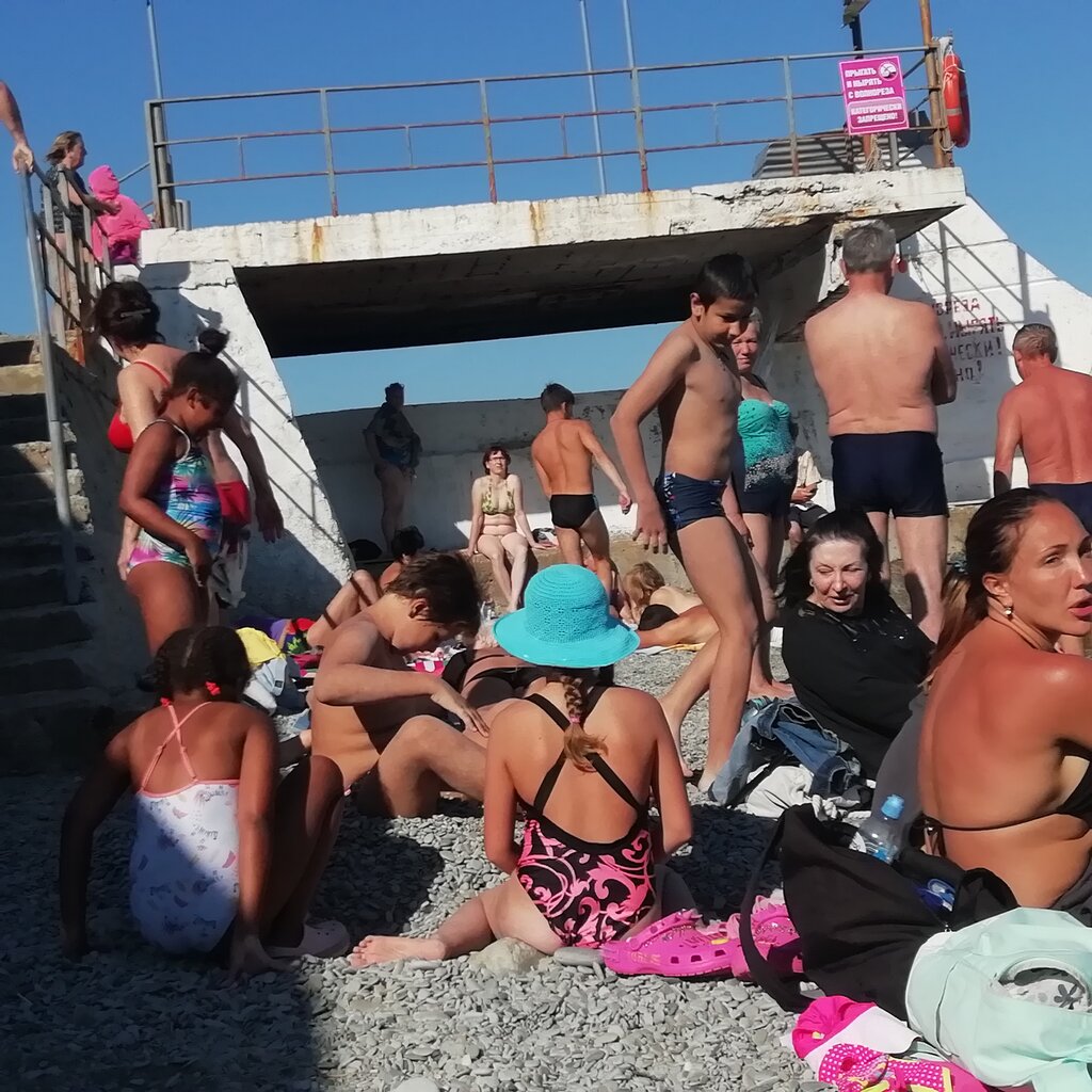 Plaj Пляж ООО Дом творчества Санаторий Алуштинский, Aluşta, foto