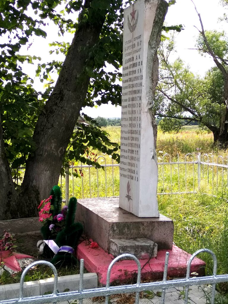 Anıt, heykel Братская могила 20 советских воинов и партизан, Brianskaya oblastı, foto
