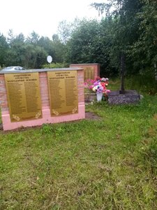 Обелиск воинам, павшим в годы Великой Отечественной войны (Archangel Region, Kholmogorskiy munitsipalny okrug, derevnya Zabolotye), anıt, heykel  Arhangelskaya oblastından