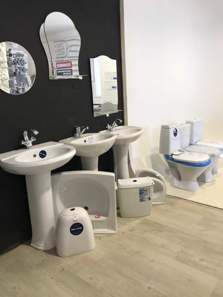 Banyo ve klozet mağazaları Сантехника, Bügülme, foto