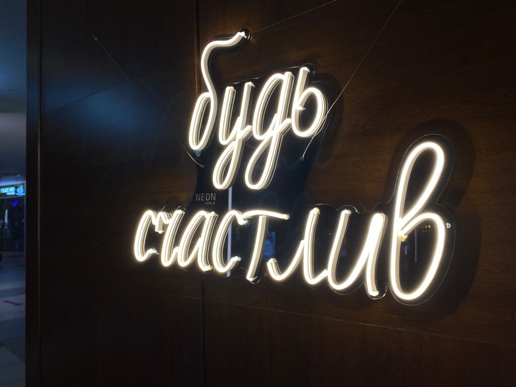 Tabela yapımı Neon Karelia neon signs, Petrozavodsk, foto