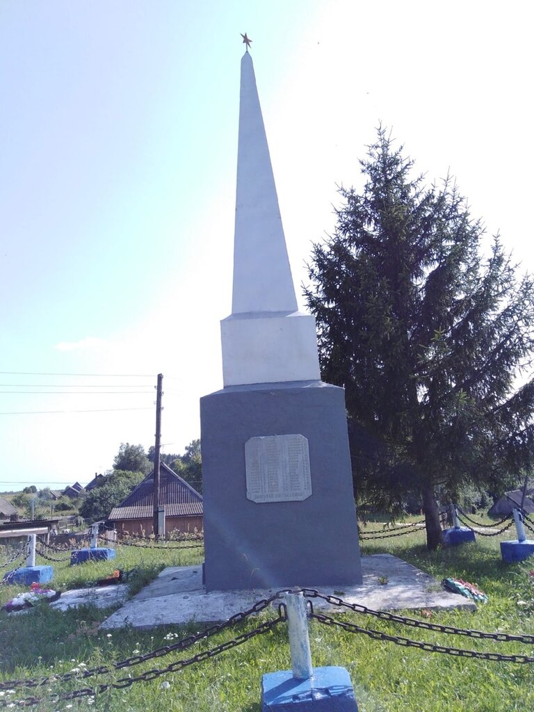 Anıt, heykel Местным жителям, Brianskaya oblastı, foto