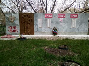 Стела Вечная память героям (Kurgan Region, Almenevskiy munitsipalny okrug, selo Borozdinka), anıt, heykel  Kurganskaya oblastından