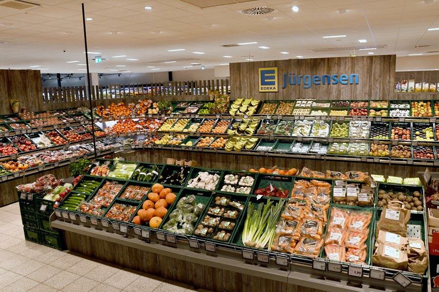 Toptan et ürünleri Edeka Jürgensen in Handewitt, Schleswig‑Holstein, foto