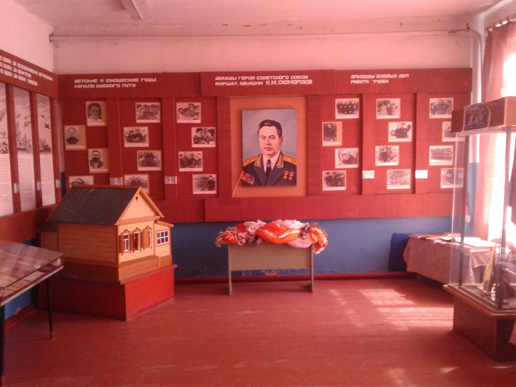 Müzeler ve sanat galerileri Музей имени дважды Героя Советского Союза Николая Михайловича Скоморохова, Saratovskaya oblastı, foto