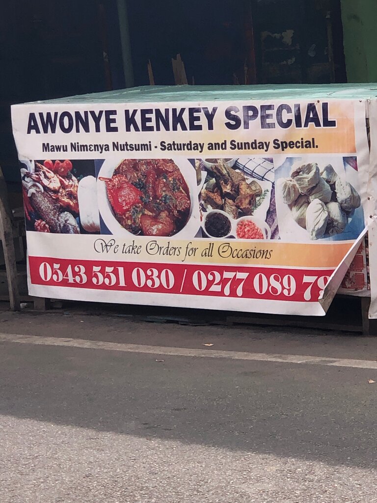 Fast food Awonye Kenkey Special, Akra, foto