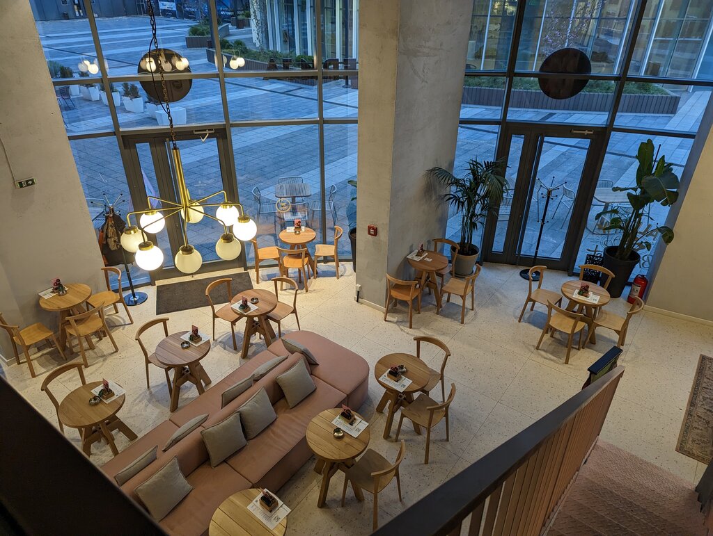 Kahve dükkanları Kafeterija Skyline, Belgrad, foto