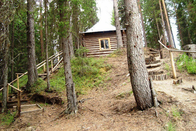 Şapel, haç anıtı Часовня Николая Чудотворца, Arhangelskaya oblastı, foto