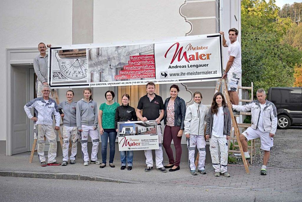 Boya ekipmanları Ihr Meistermaler - Andreas Lengauer, Aşağı Avusturya, foto