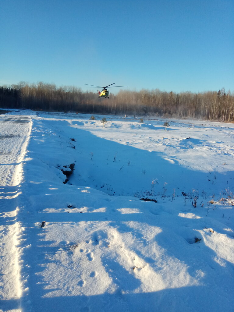 Helikopter pisti вертолетная площадка НПС Березовое, Sverdlovskaya oblastı, foto