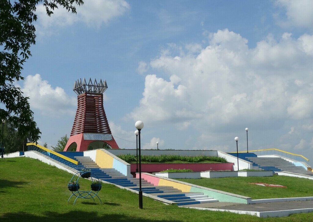 Anıt, heykel Памятник выселеннм деревням, Chechersk, foto